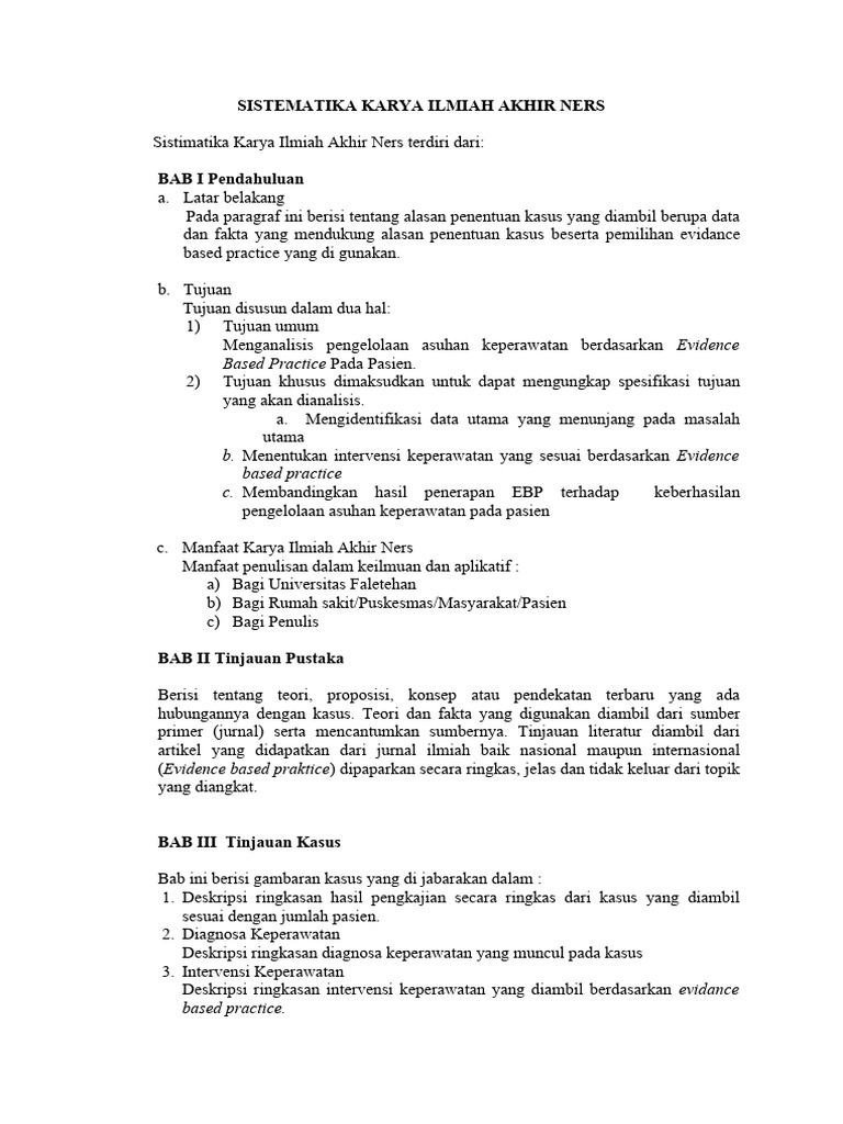 Sistematika KIAN (Layout) | PDF
