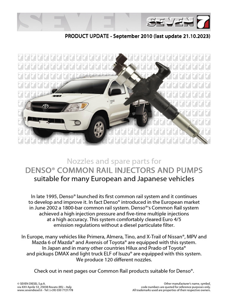 Seven Denso | PDF | Wheeled Vehicles | Vehicle Industry
