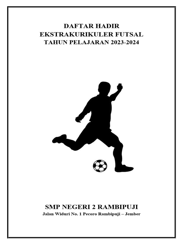 Contoh Daftar Hadir Ekskul Futsal | PDF