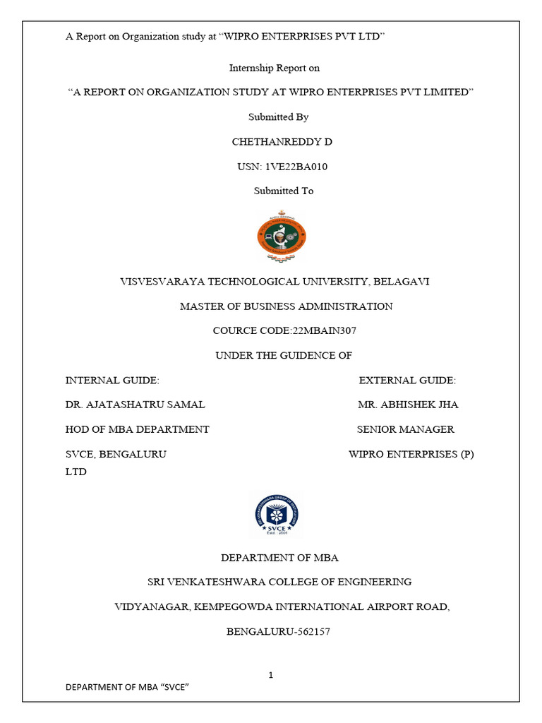 Chethan - Wipro 2 | PDF | Strategic Management | Skill