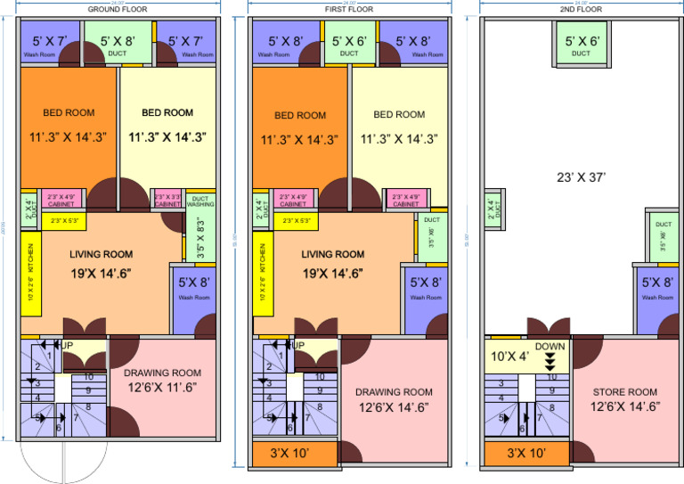 Roomi Plot Plan 2 | Download Free PDF | Room