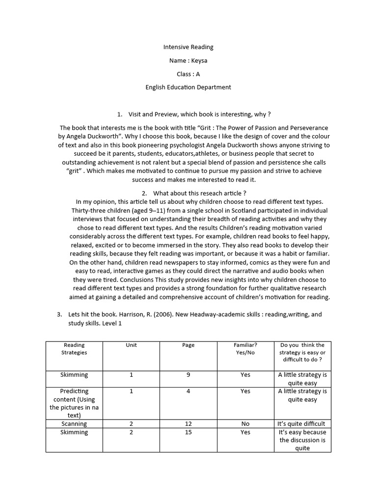 Intensive Listening3 | PDF | Speed Reading | Grit (Personality Trait)
