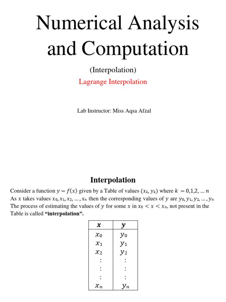 Lagrange Interpolation | PDF | Mathematical Concepts | Mathematical ... Lagrange Interpolation | PDF | Mathematical Concepts | Mathematical ...
