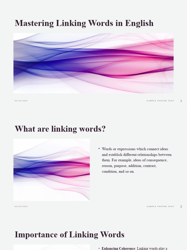 Mastering Linking Words in English | PDF | English Language | Languages