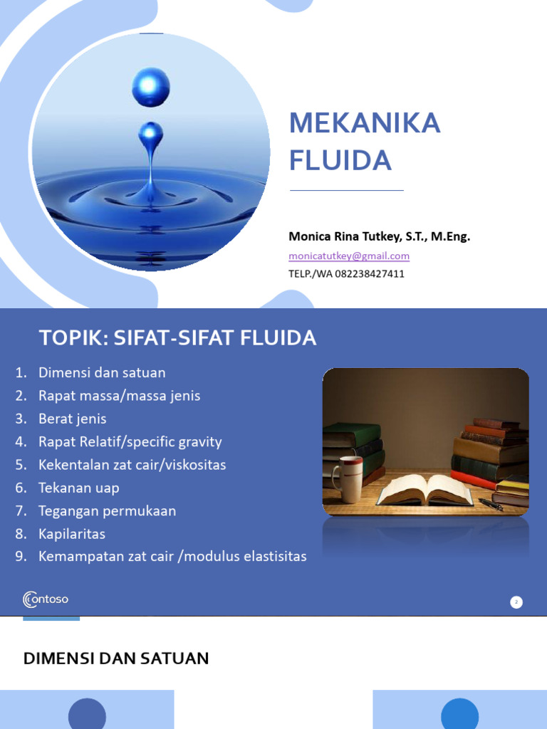 Mekflu 2. Sifat-Sifat Fluida PDF | PDF