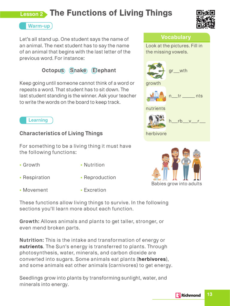 Functions of Living Things Explained | PDF | Parasitism | Predation