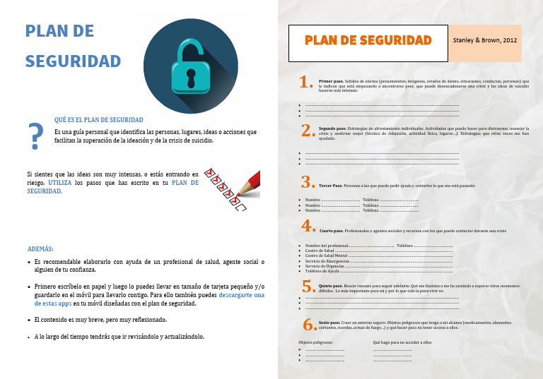 Plan de Seguridad | PDF | Suicidio