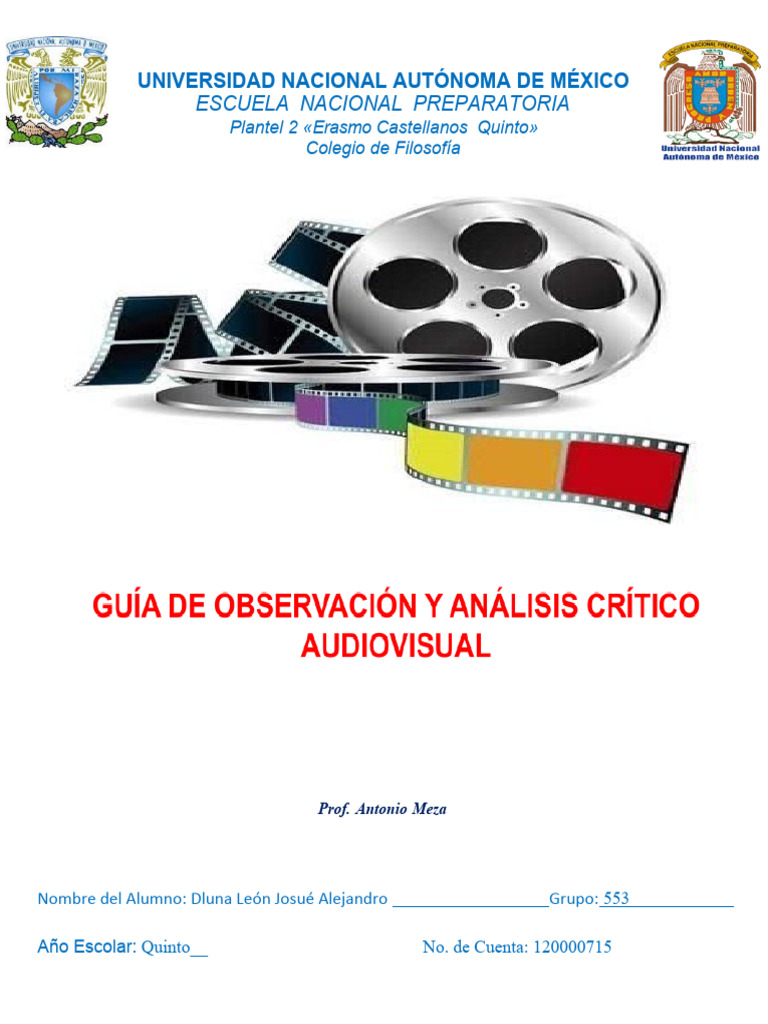GUÍA DE OBSERVACIÓN Y ANÁLISIS CRÍTICO AUDIOVISUAL - Docx (1) DL | PDF | Moralidad | Pensamiento