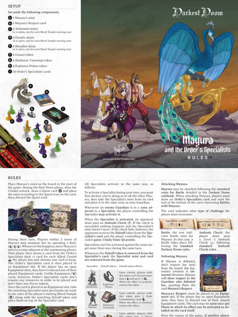 Mayura Rulebook GraficaUnita | PDF | Tabletop Games | Gaming