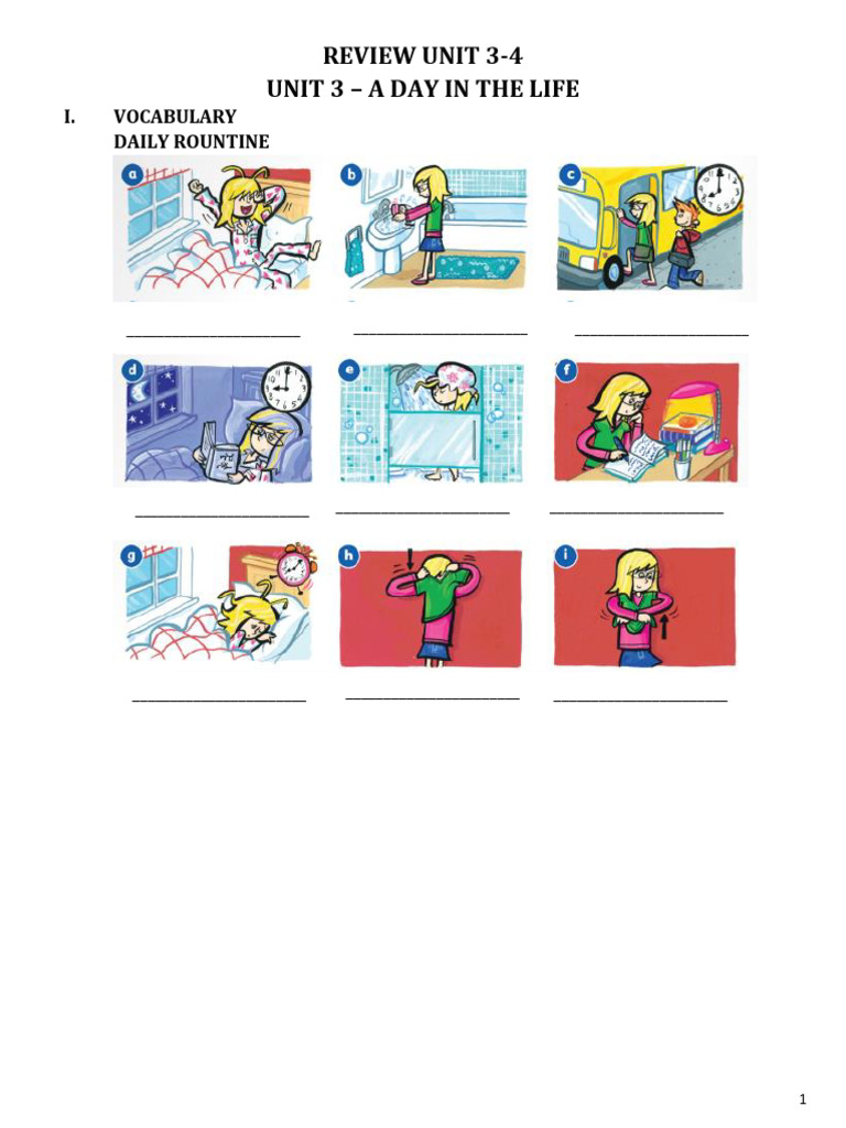 Review Unit 3 - Kid's Box | PDF | Social Science | Self-Improvement