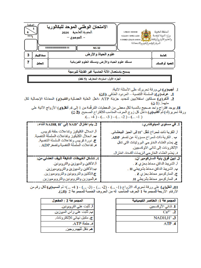 Examen Arabe | PDF