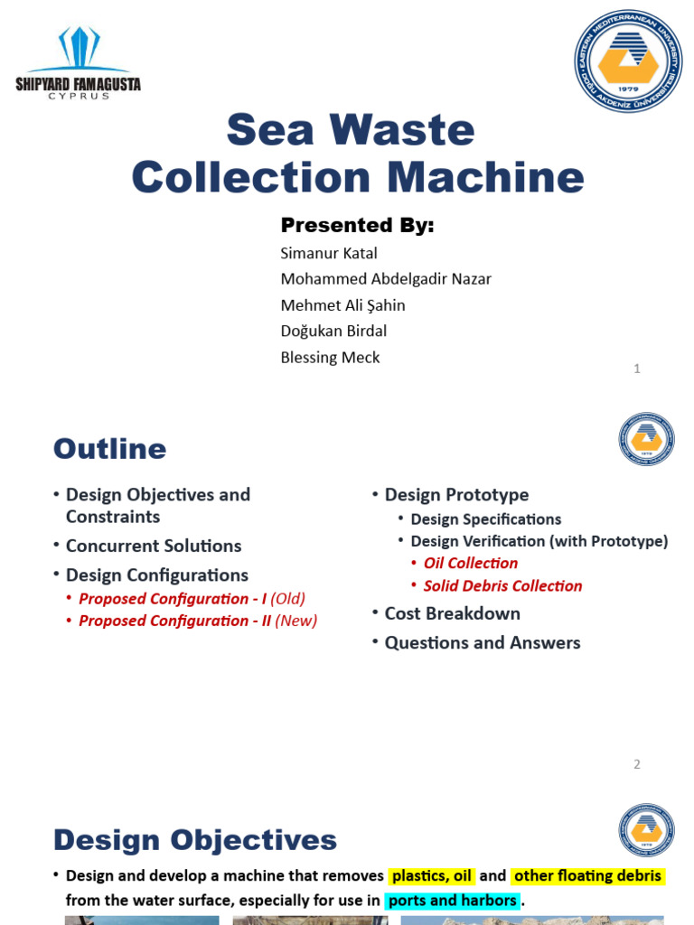 Sea Waste Collection Machine - 01 Final1 | PDF