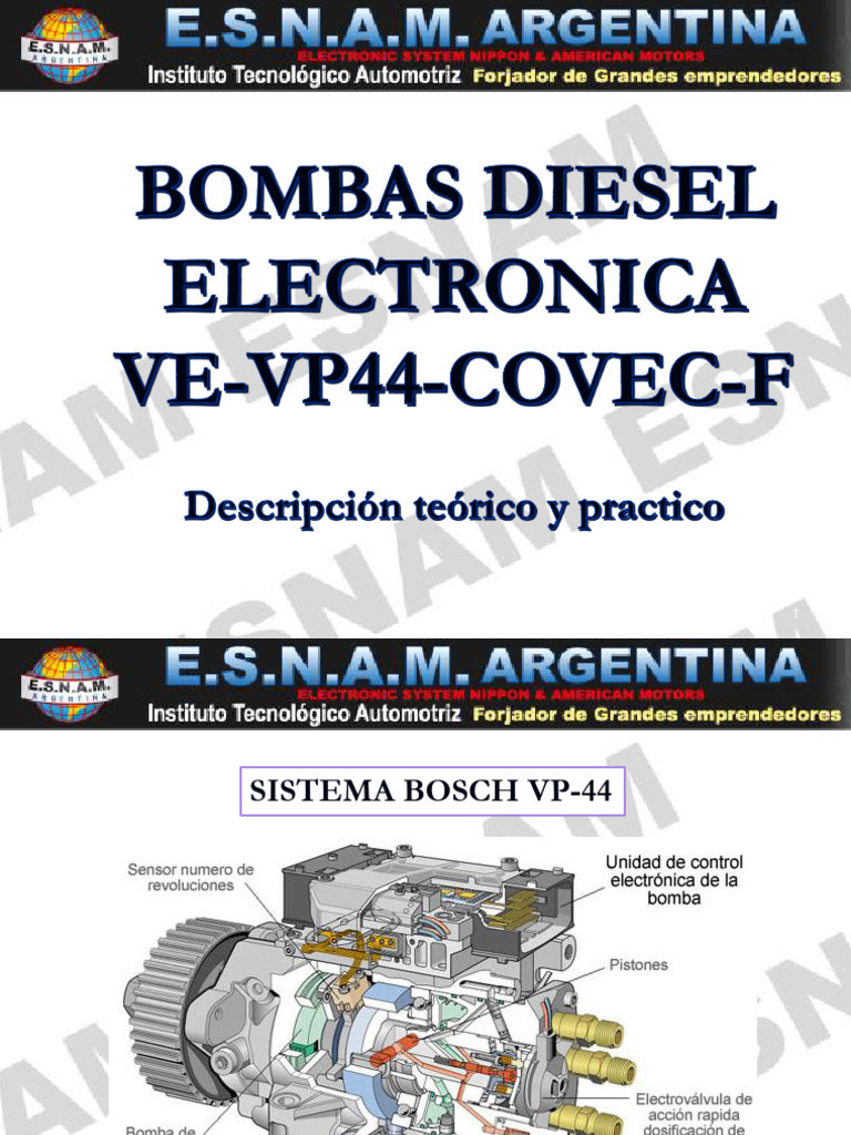 Bombas Diesel Electronica VE-VP44-COVEC-F | PDF | Inyección de ...