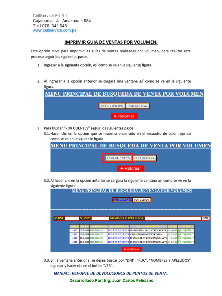 3.1. IMPRIMIR GUIA DE VENTAS POR VOLUMEN | PDF