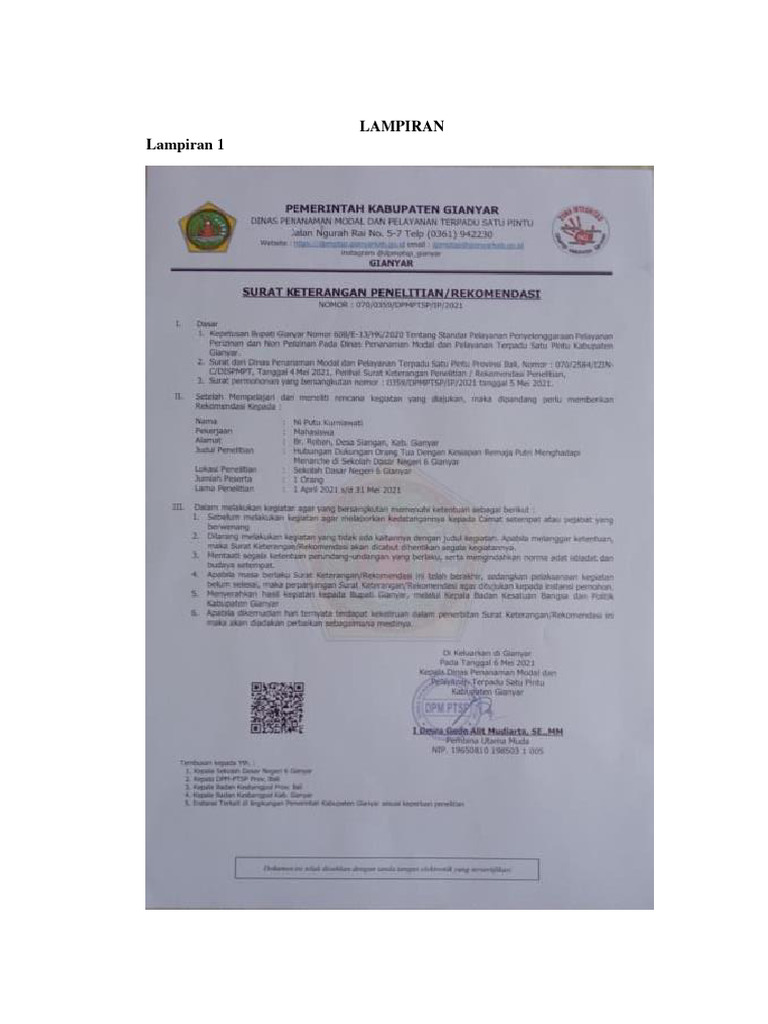 Lampiran Skripsi | PDF