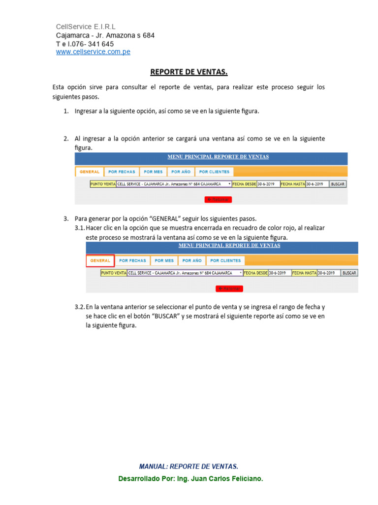 Reporte de Ventas | PDF