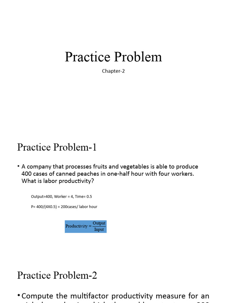 Practice Problem-Chapter-2 | Download Free PDF | Labour Economics | Economies