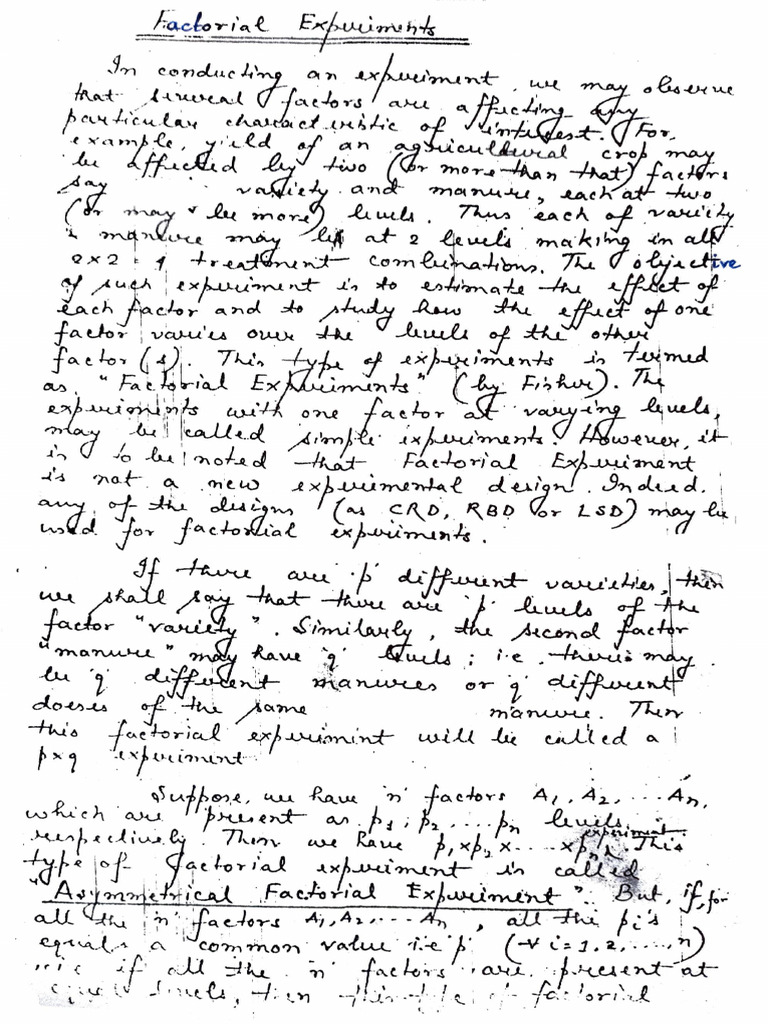 Introduction & 2 2 Factorial Experiments | PDF