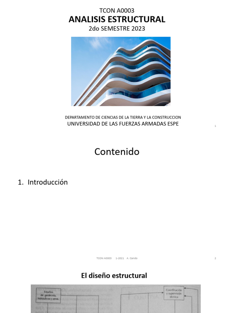 Clase 1 Análisis Estructural | PDF | Análisis estructural | Mecanica clasica