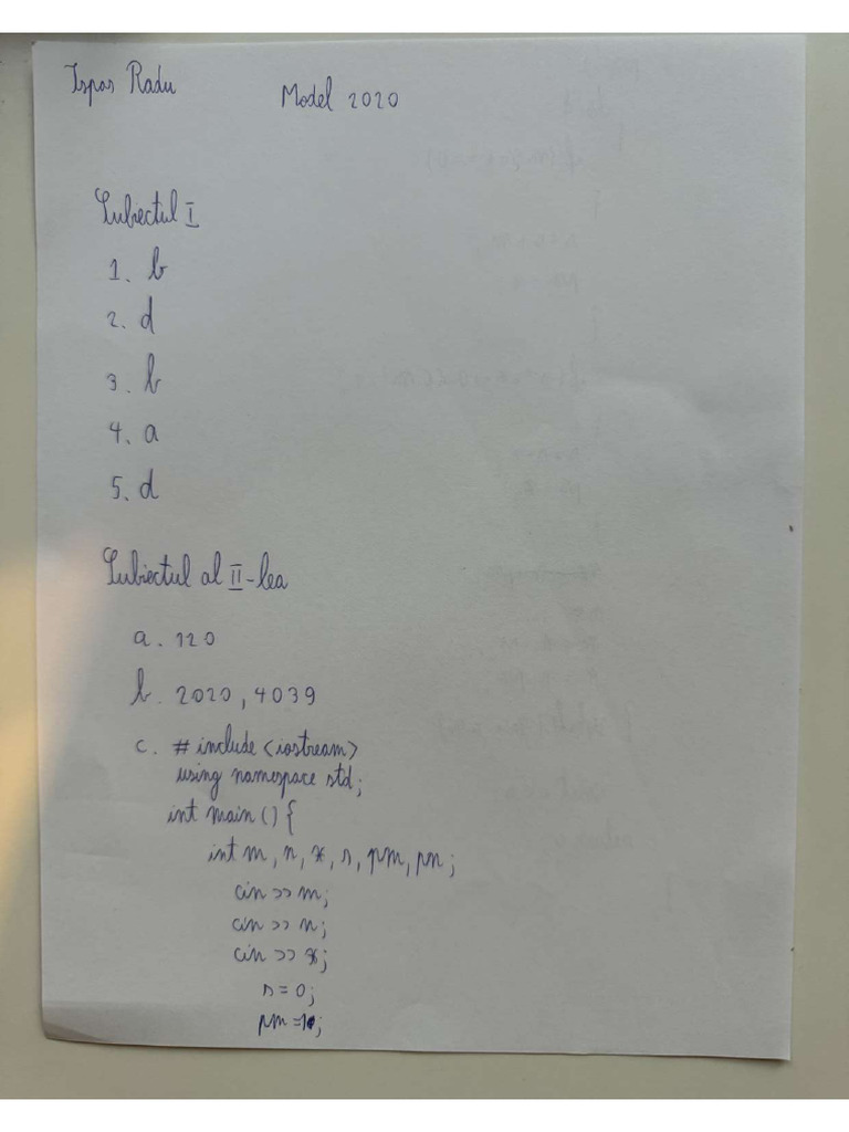 Model 2020 Radu | PDF