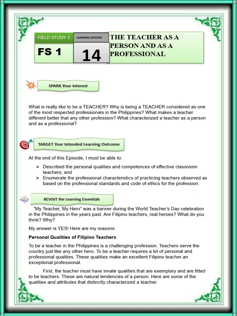 Observation Sheet 14 | Download Free PDF | Teachers | Curriculum