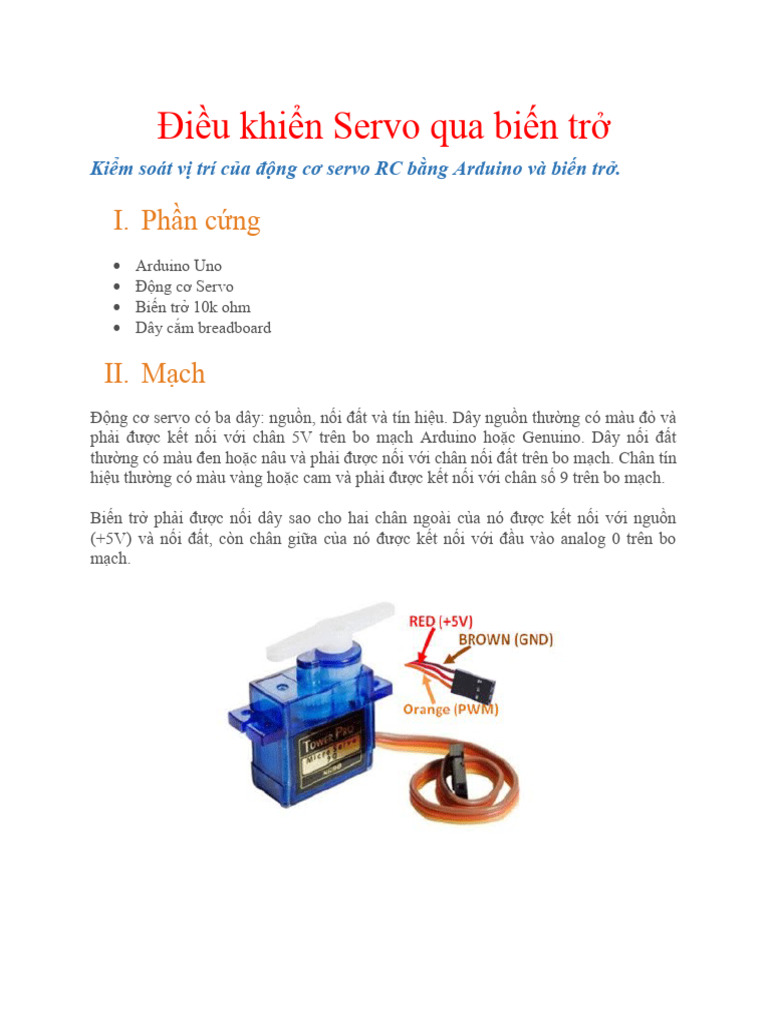 Lab 3 - Dong Co Servo | PDF