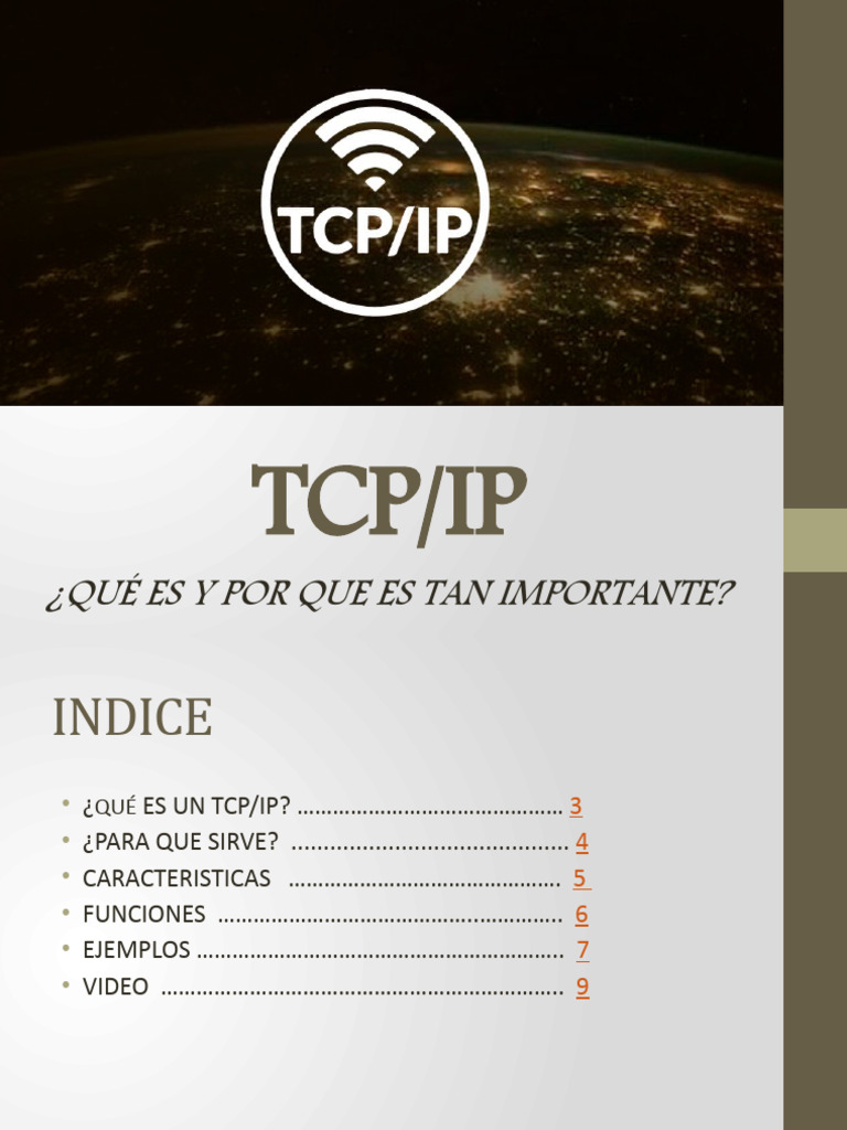 Presentación TCP | PDF | Protocolos de internet | Protocolo de Control de Transmisión