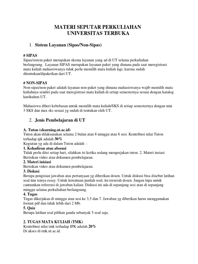 Materi Seputar Perkuliahan | PDF | Teknologi & Rekayasa