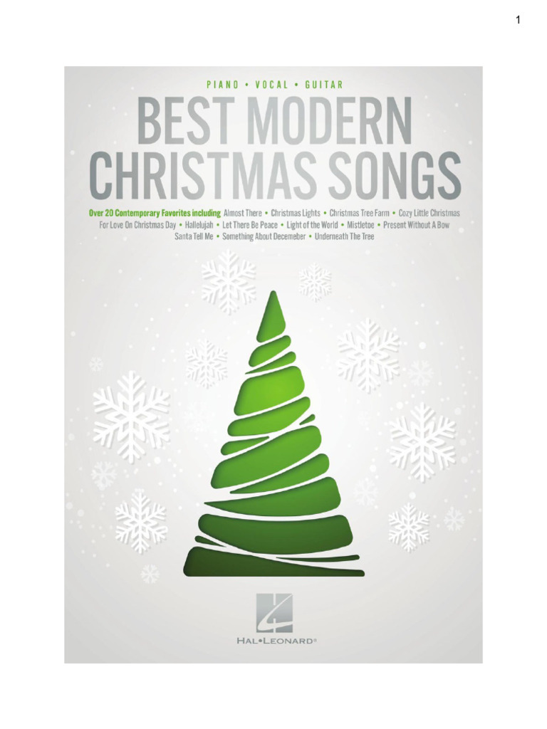 Best Modern Christmas Songs List | PDF | Musicians | Music Award Winners