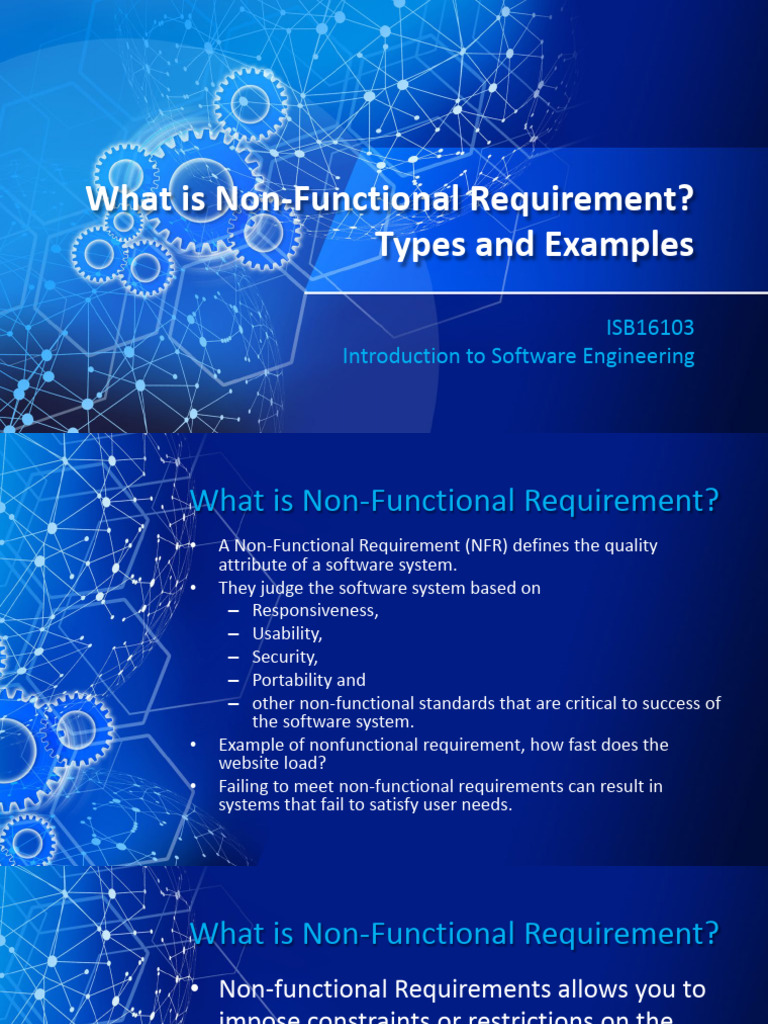 03 Chap 3 - Non Functional Requirements | Download Free PDF ...