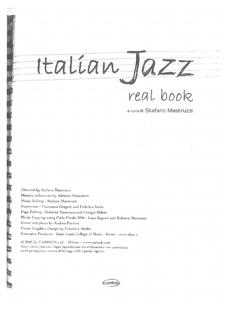 Italian Jazz Realbook | PDF