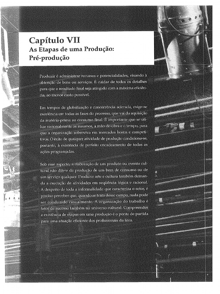 O Avesso Da Cena - PRÃ - PRODUÃ - Ã - O - Romulo Avelar - Cap7 | PDF
