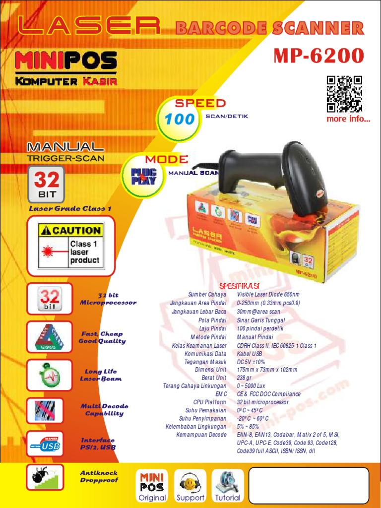 Brosur Minipos Mp-6200 (1) | PDF