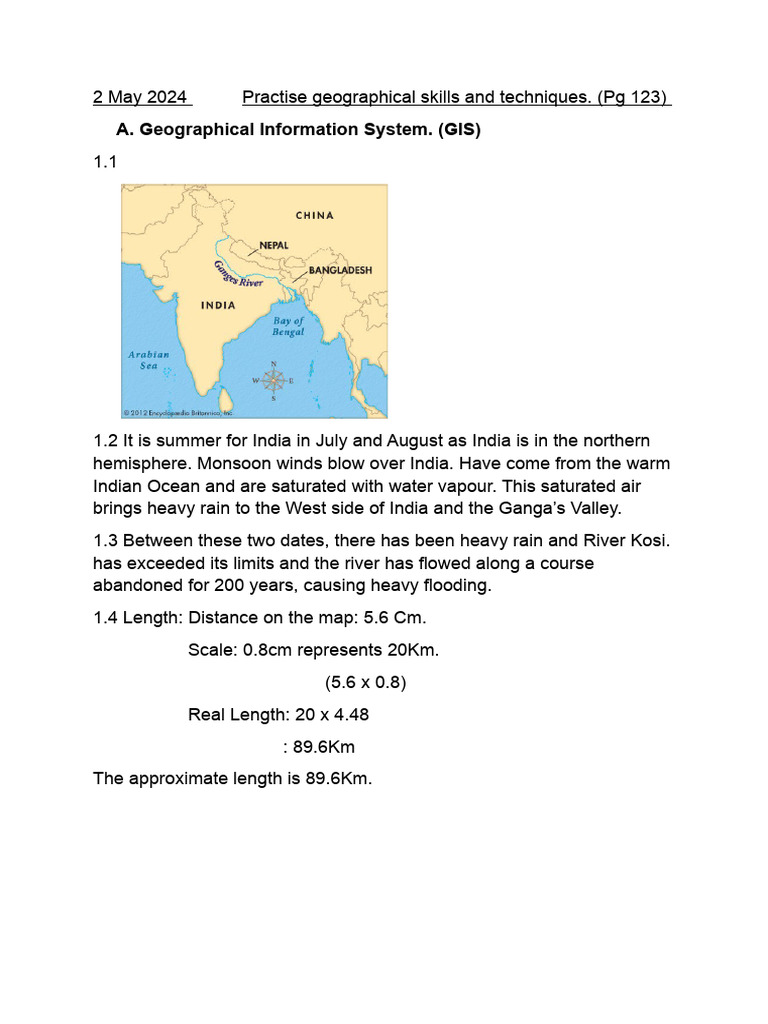Geographical Skills and Flood Analysis | PDF | Geographic Information ...