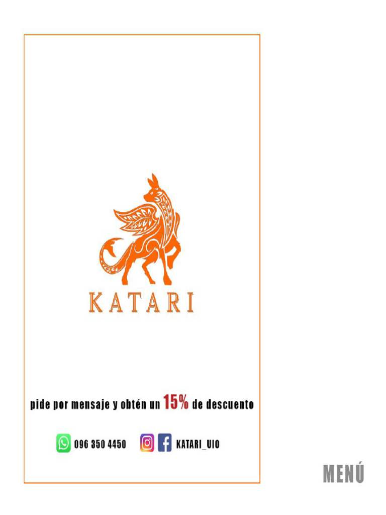 Katari - Delicias en Casa - Delivery | PDF