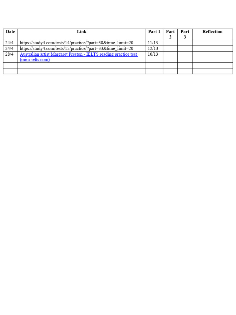 IELTS Reading Practice Guide | PDF