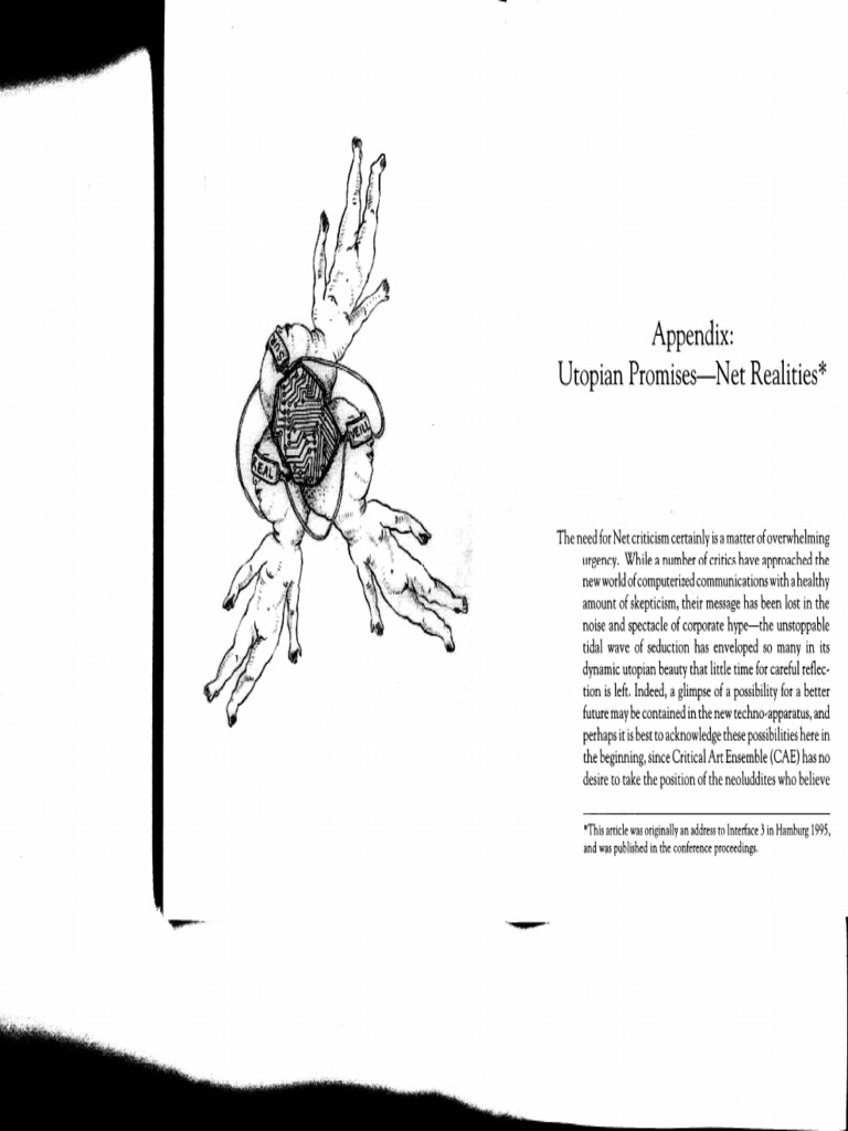 Critical Art Ensemble - Utopian Promises-Net Realities | PDF