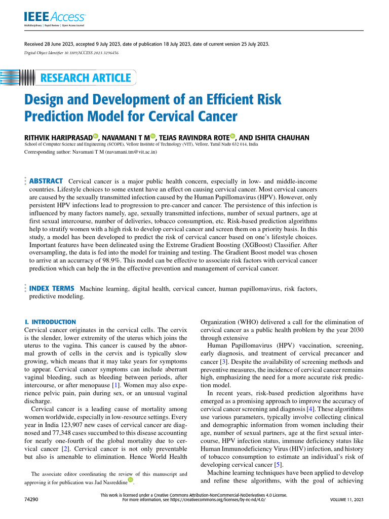 Design and Development of an Efficient Risk Prediction Model for ...