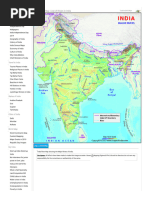 Comprehensive Physical Map of India | PDF | Mountains | Geology