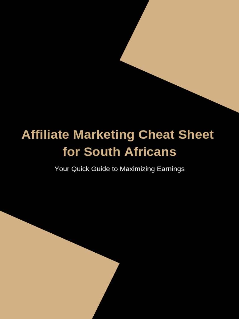 Affiliate Marketing Cheat Sheet For South Africans | PDF | Popular Culture & Media Studies ...