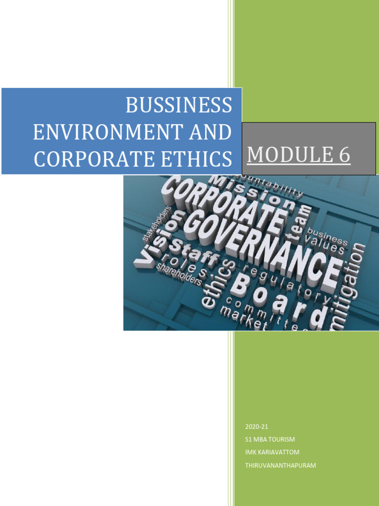 ? Ethics MOD6 | PDF | Corporate Social Responsibility | Audit