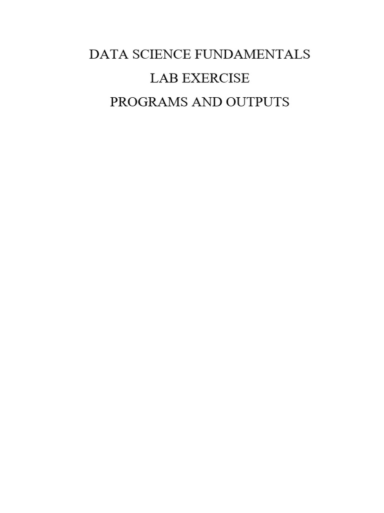 Data Science Fundamentals Pdf Skewness Statistical Analysis 1660