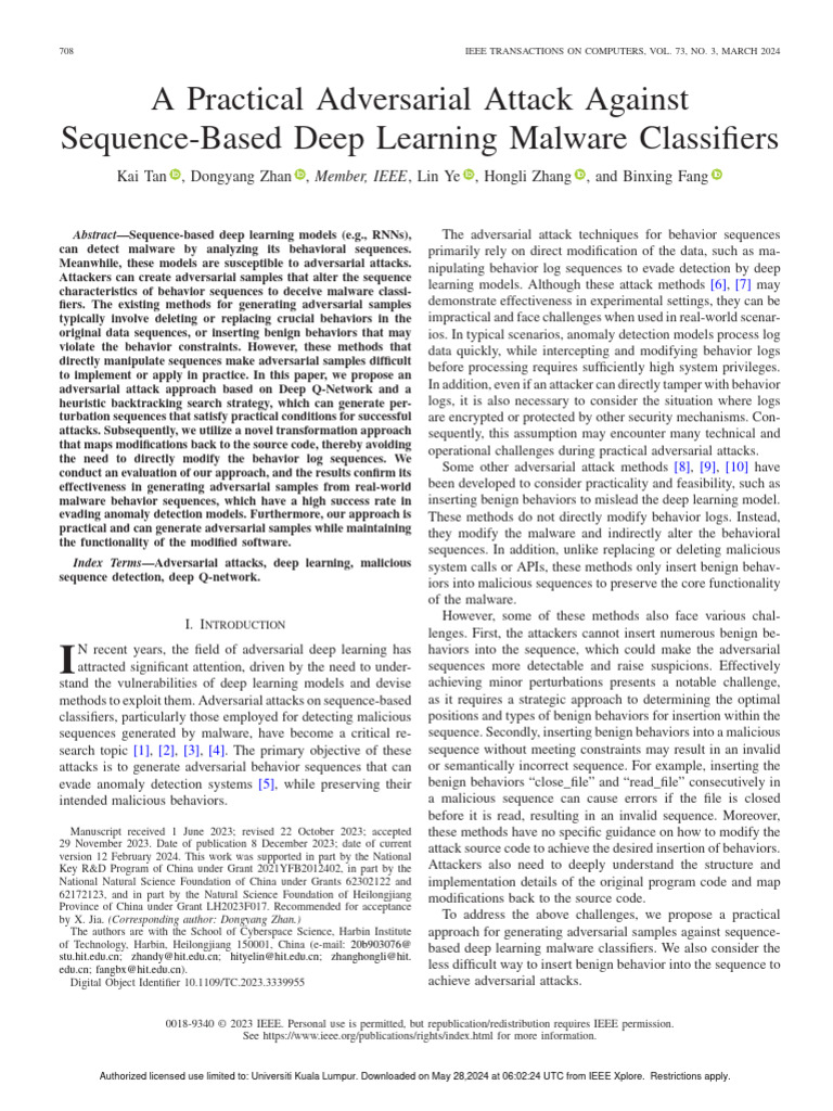 A - Practical - Adversarial - Attack - Against - Sequence-Based - Deep - Learning - Malware ...