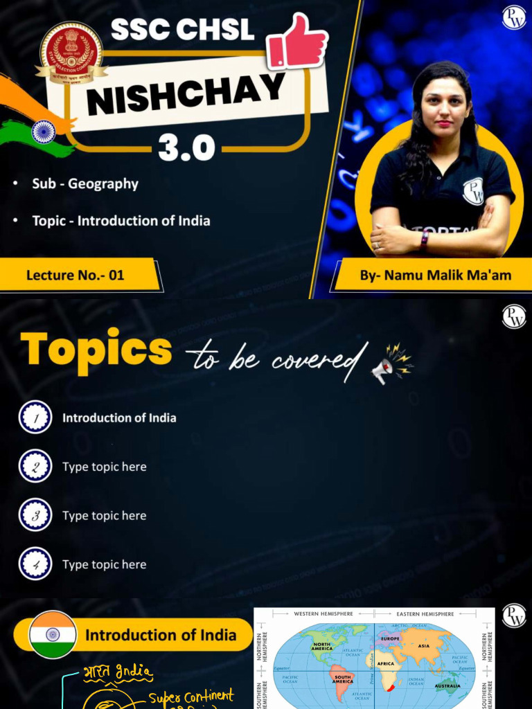 Introduction of India 01 - Class Notes | PDF