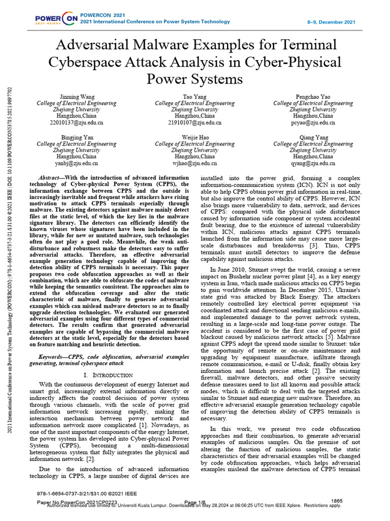 6. Adversarial_Malware_Examples_for_Terminal_Cyberspace_Attack_Analysis_in_Cyber-Physical_Power ...