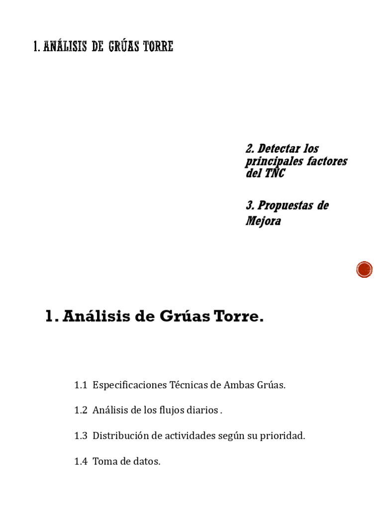 Informe Carta Balance de Grúa Torre | PDF