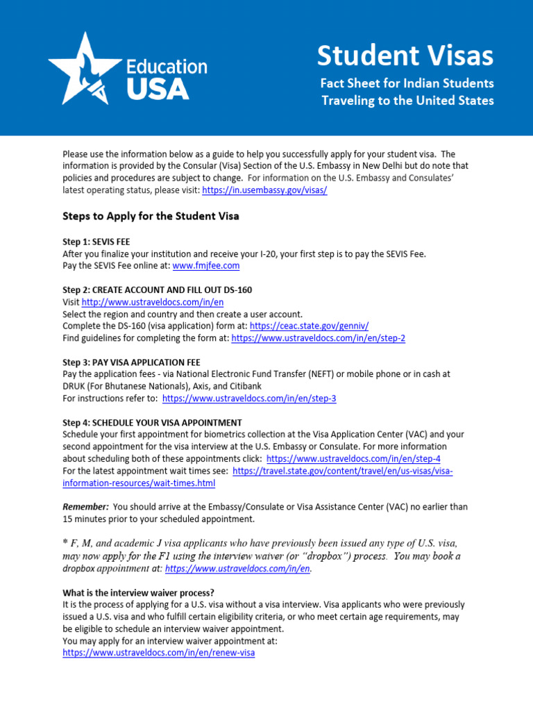 Guide to US Student Visa Application | PDF | Human Migration | Cultural ...
