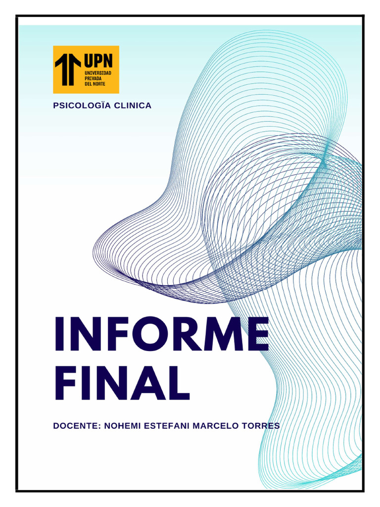CARATULA INFORME FINAL | PDF