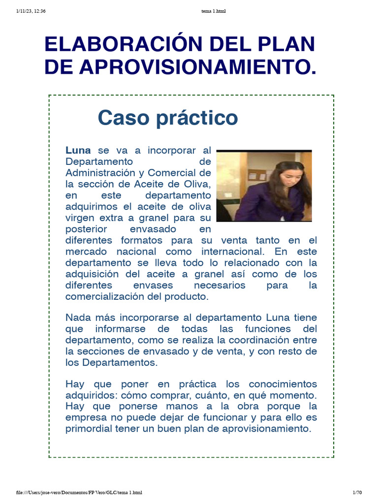 Tema 1 GLC | PDF | Business | Obtención