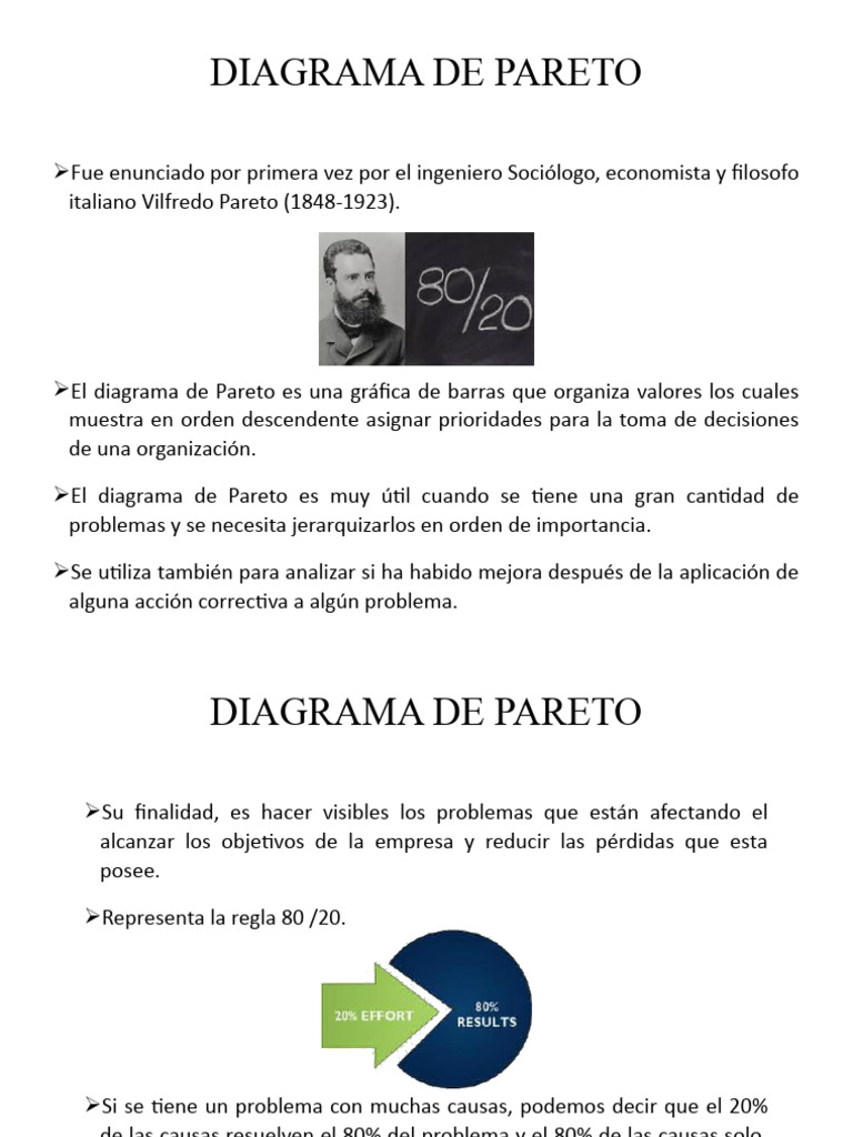 Diagrama de Pareto: Guía Práctica | PDF | Herramientas